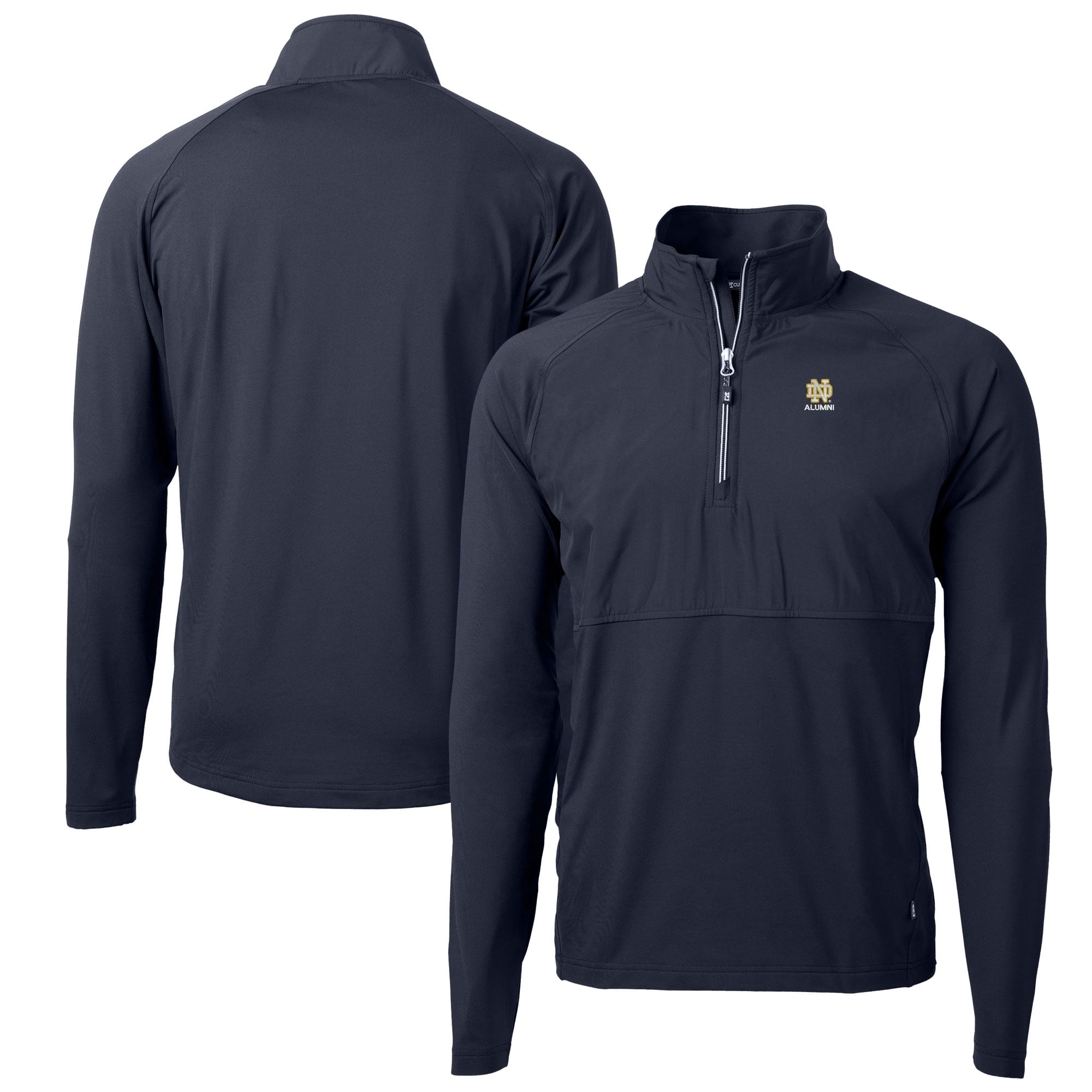 Men's Cutter & Buck Navy Notre Dame Fighting Irish Alumni Logo Adapt ...