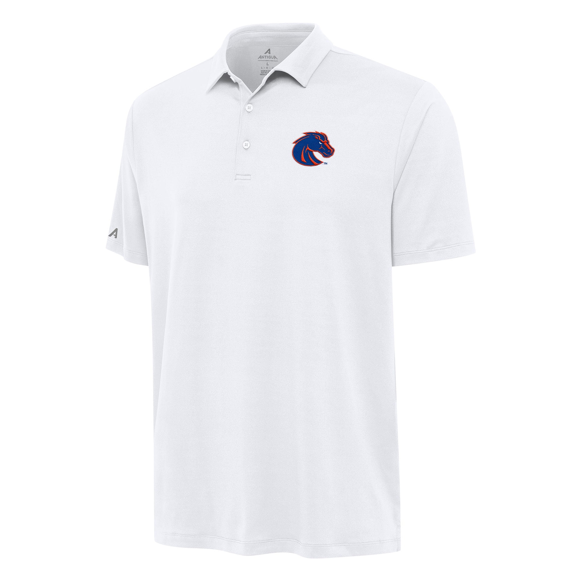 Men's Antigua White Boise State Broncos Reprocess Polo - Walmart.com