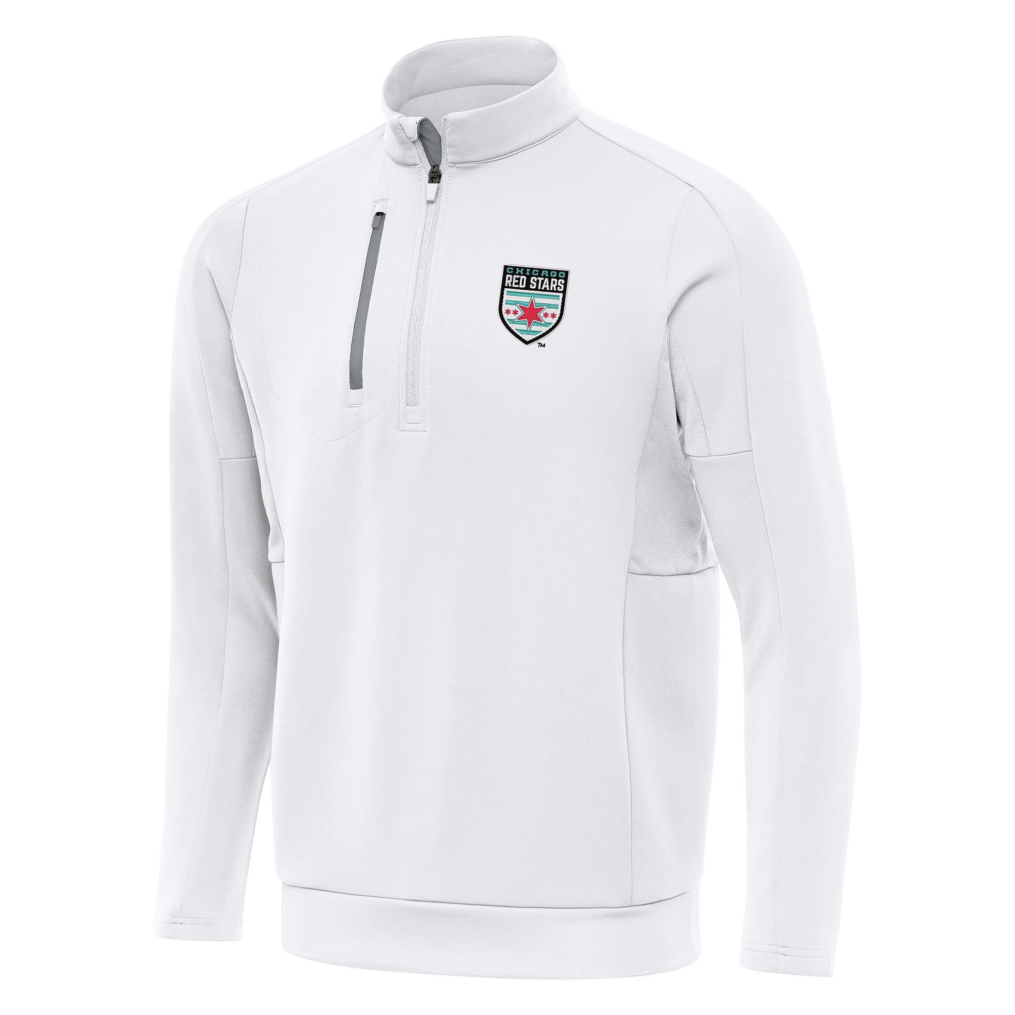 Men's Antigua White Chicago Red Stars Generation Quarter-Zip Jacket ...