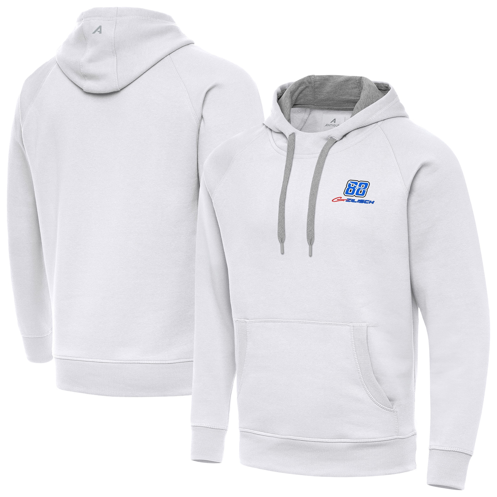 Men's Antigua White Connor Zilisch Victory Hoodie - Walmart.com