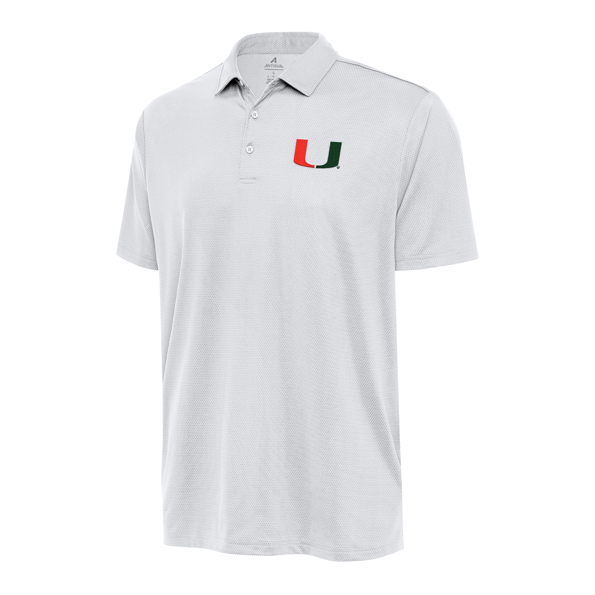 Men's Antigua White Miami Hurricanes Ellipse Polo - Walmart.com