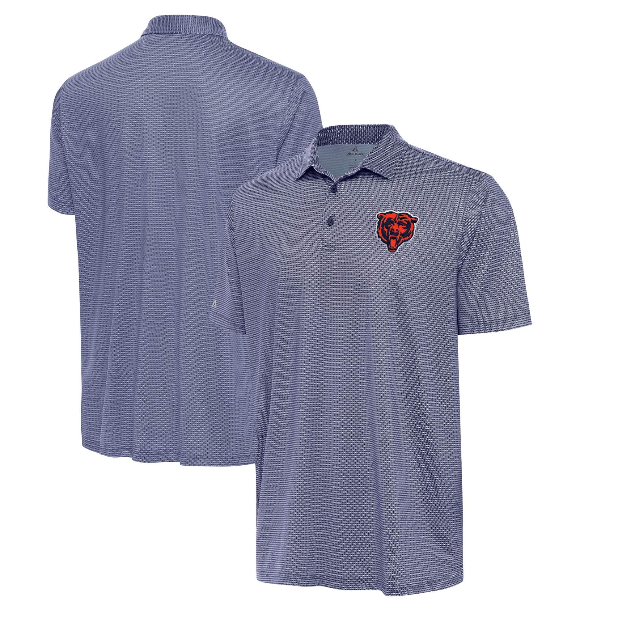 Men's Antigua White/Navy Chicago Bears Bear Logo Rings Polo - Walmart.com