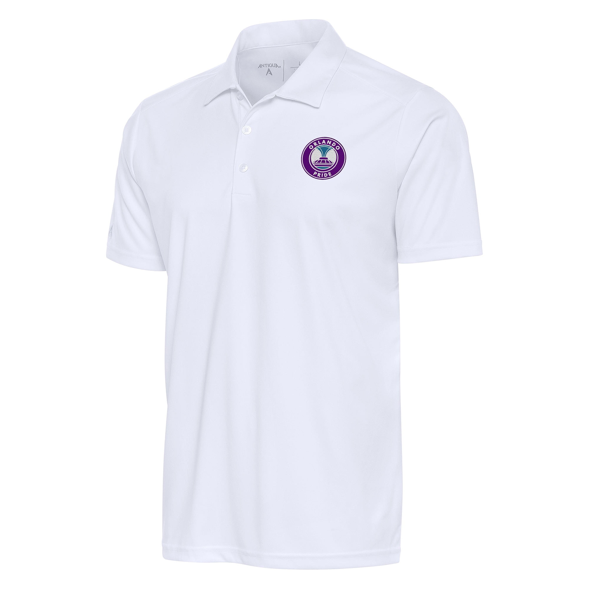 Men's Antigua White Orlando Pride Tribute Polo - Walmart.com