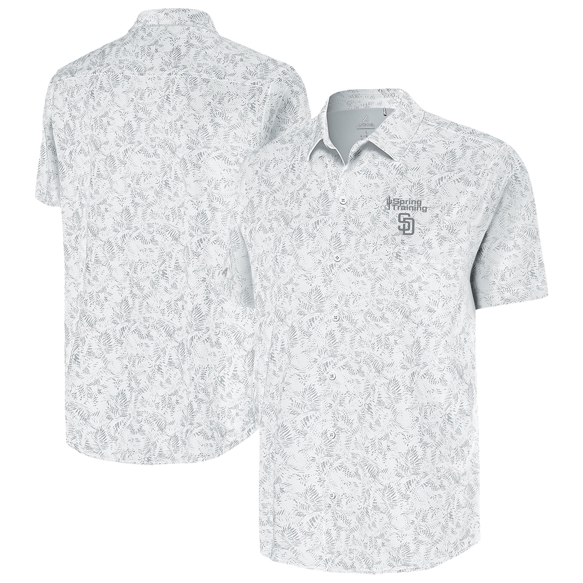 Men's Antigua White San Diego Padres Cactus Spring Training Lush Button-Up Shirt - Walmart.com