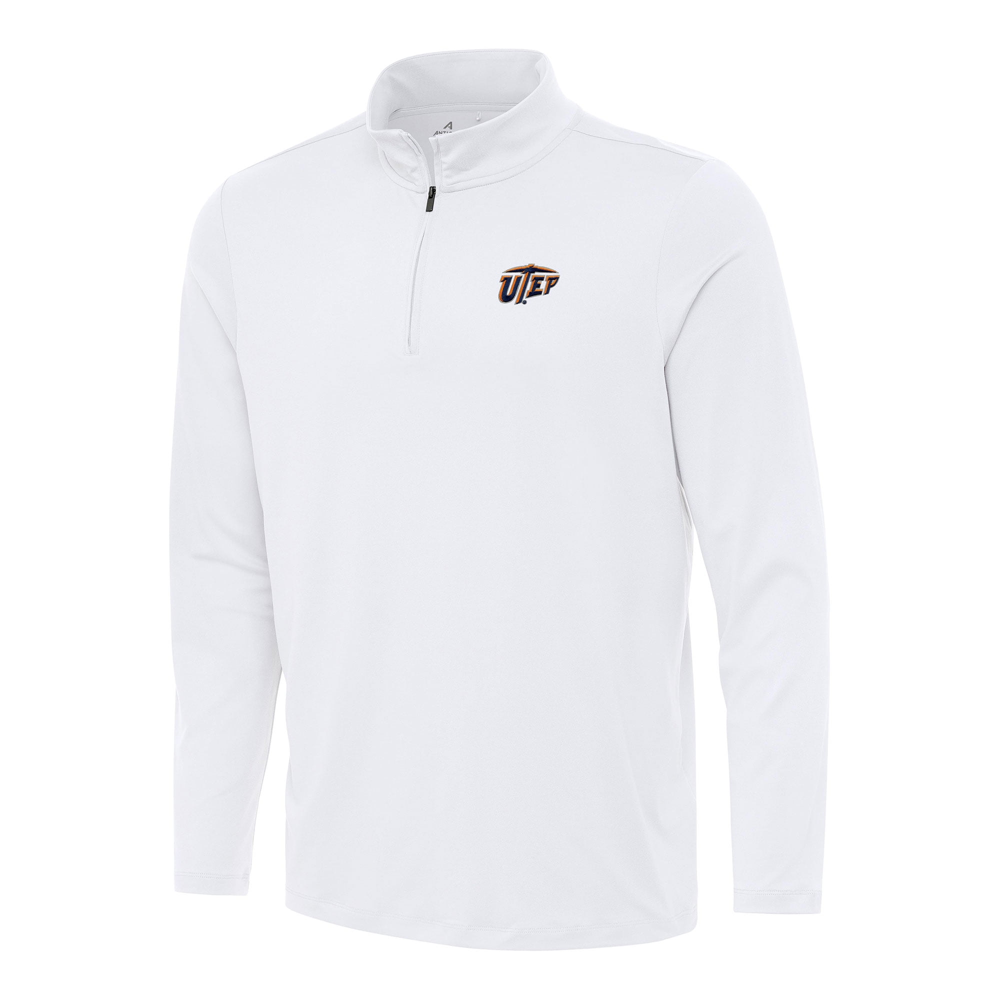 Men's Antigua White UTEP Miners Reprocess Quarter-Zip Top - Walmart.com