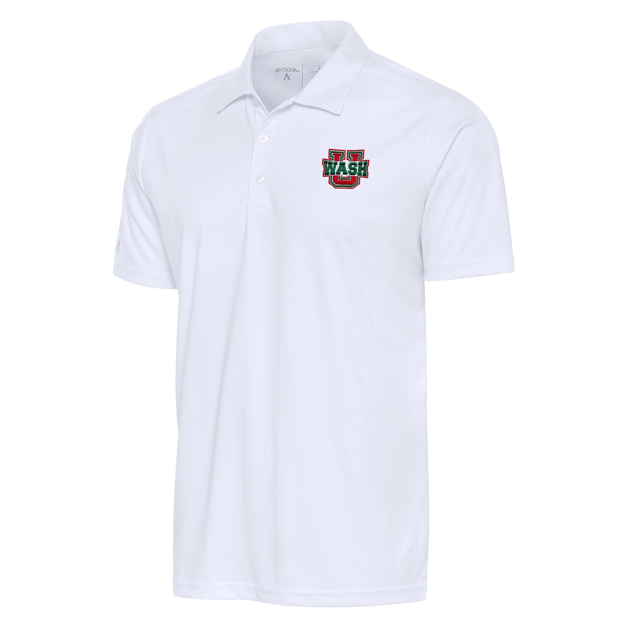Men's Antigua White WashU Tribute Polo - Walmart.com