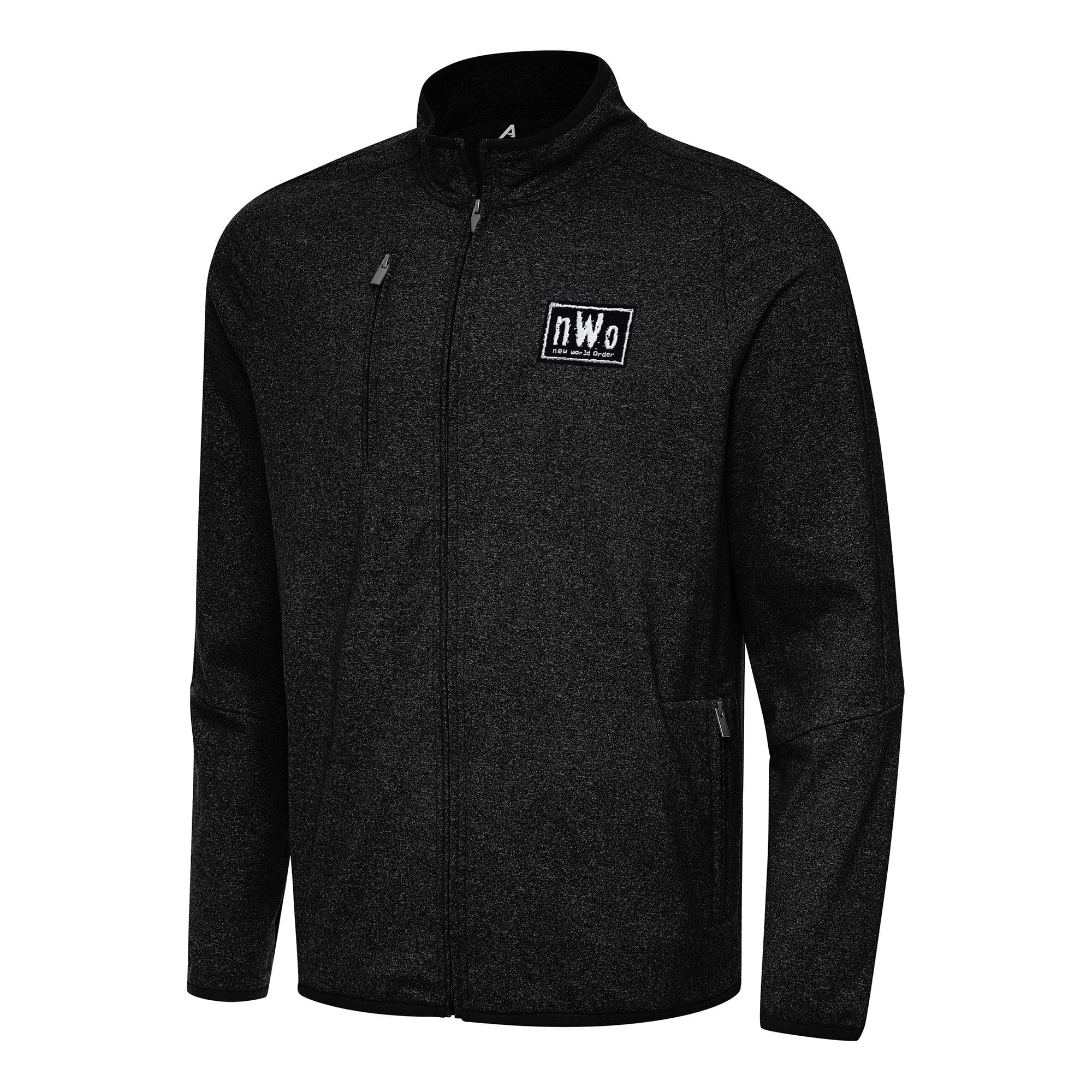 Men's Antigua nWo Heather Black WWE Hold-Up Full-Zip Jacket - Walmart.com