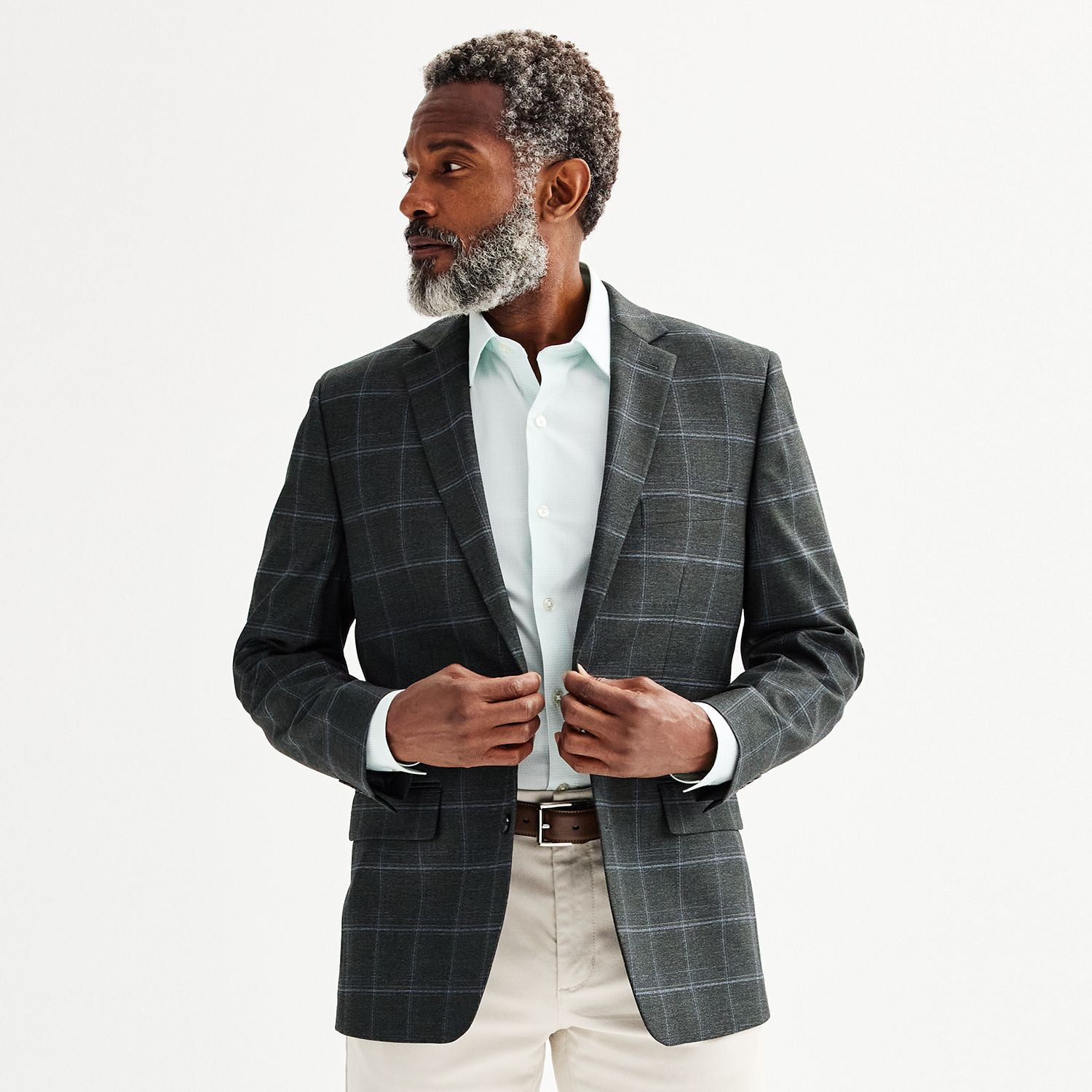 Men's Apt. 9® Premier Flex Slim-Fit Essential Sport Coat Color: Olive ...