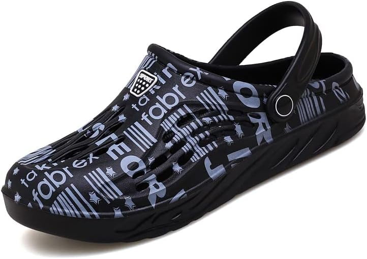 Men's Arch Support Clogs Water Sandals Shower Beach Shoes Garden Shoes ...