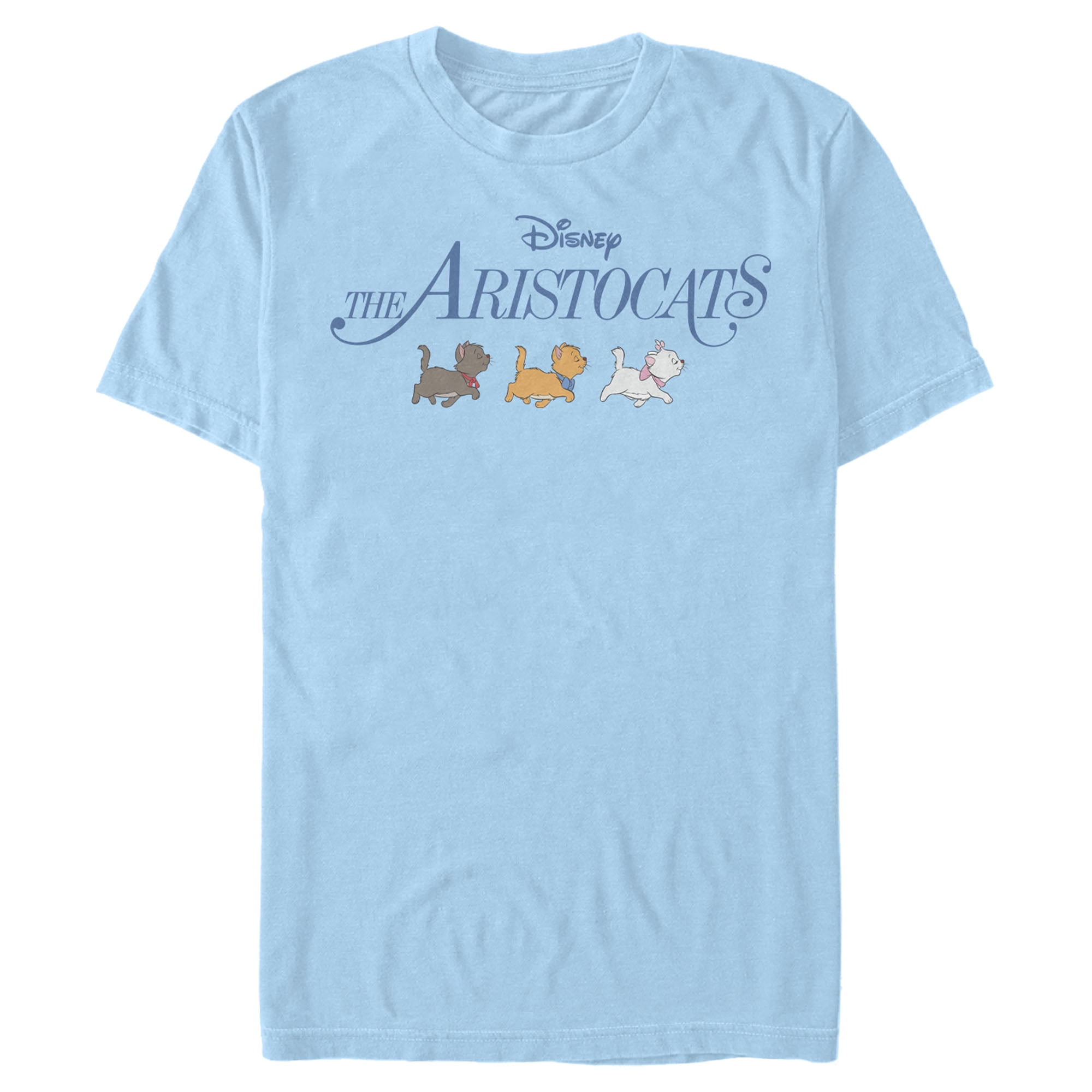 Men's Aristocats Kitten Strut Movie Logo Graphic Tee Light Blue Medium ...