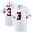 Men's Arizona Baker 3 White Stitched Player Game T-Shirts, Sports Top ...