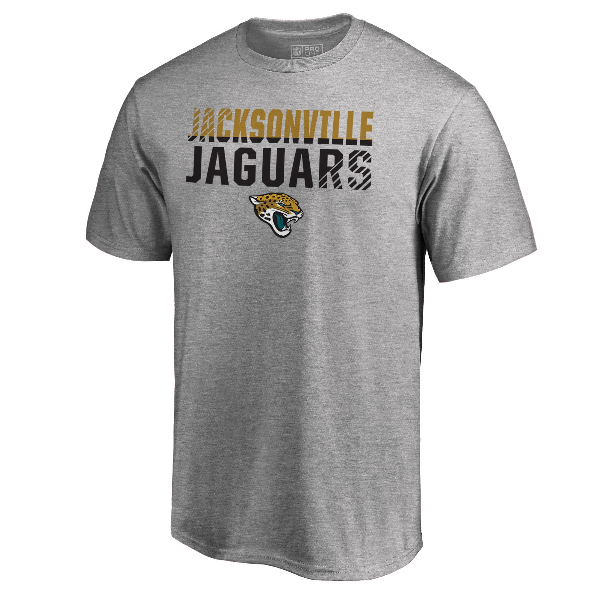Men's Ash Jacksonville Jaguars Iconic Collection Fade Out T-Shirt ...