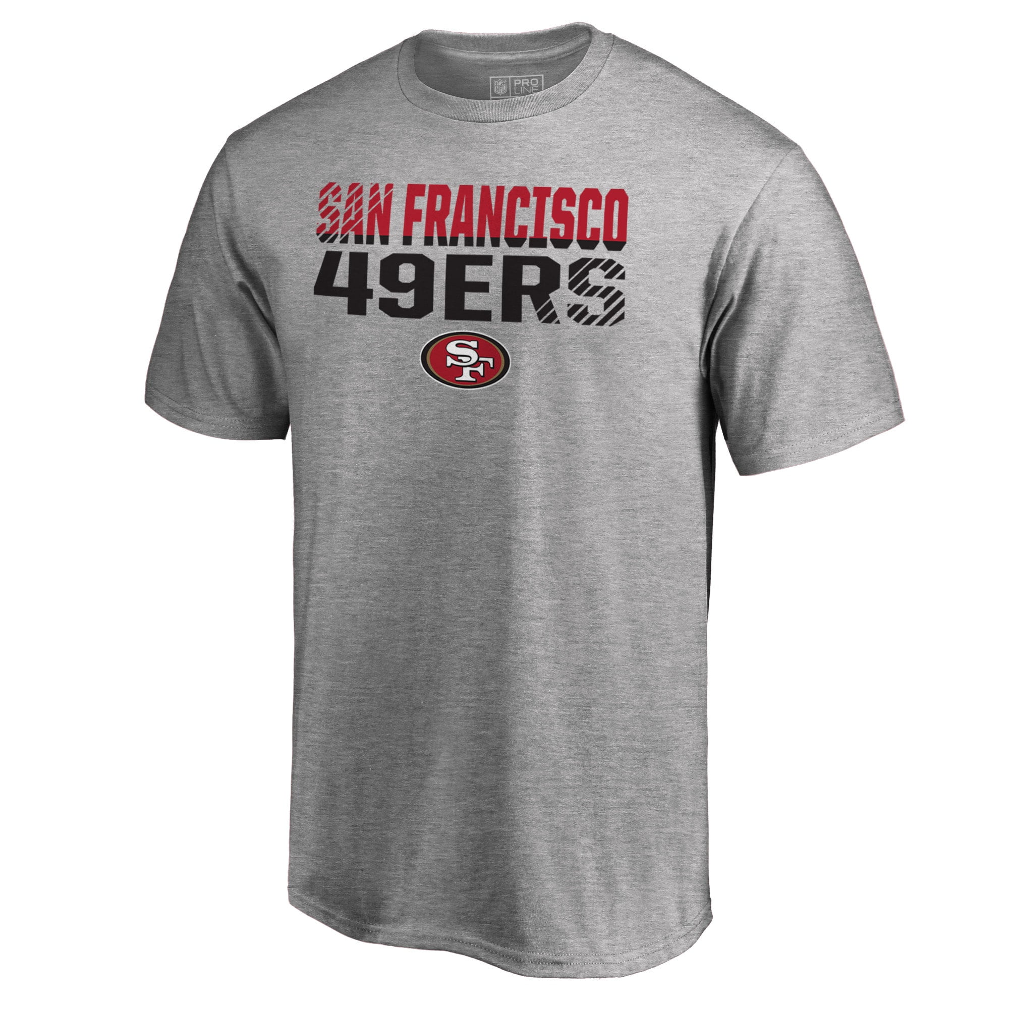 Men's Ash San Francisco 49ers Iconic Collection Fade Out T-Shirt ...