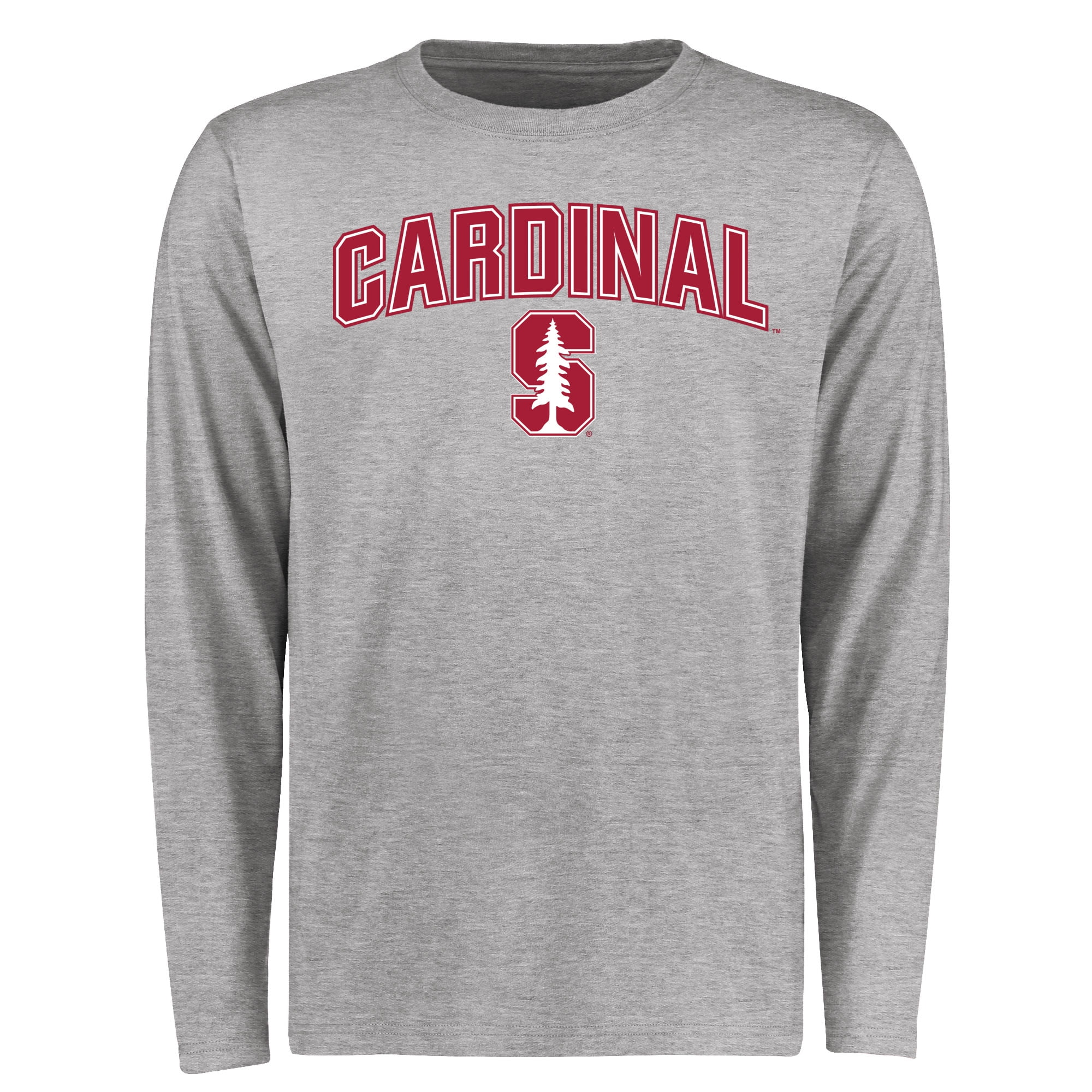 Men's Ash Stanford Cardinal Proud Mascot Long Sleeve T-Shirt - Walmart.com