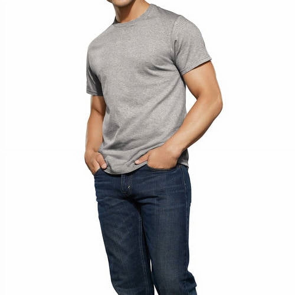 Men's Assorted Color Crew T Shirts, 4+2 Bonus Pack - Walmart.com