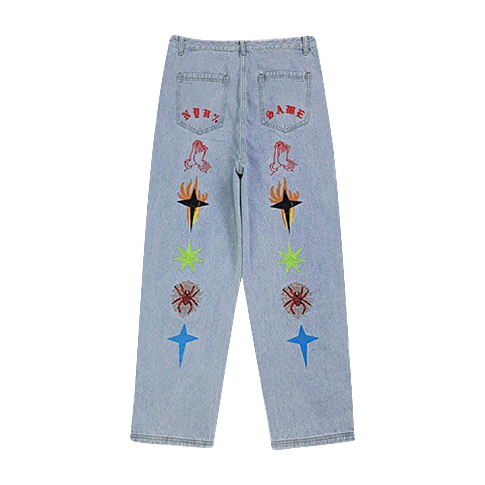 Men's Athletic-Fit Jean High Street New Street Style Trousers ...