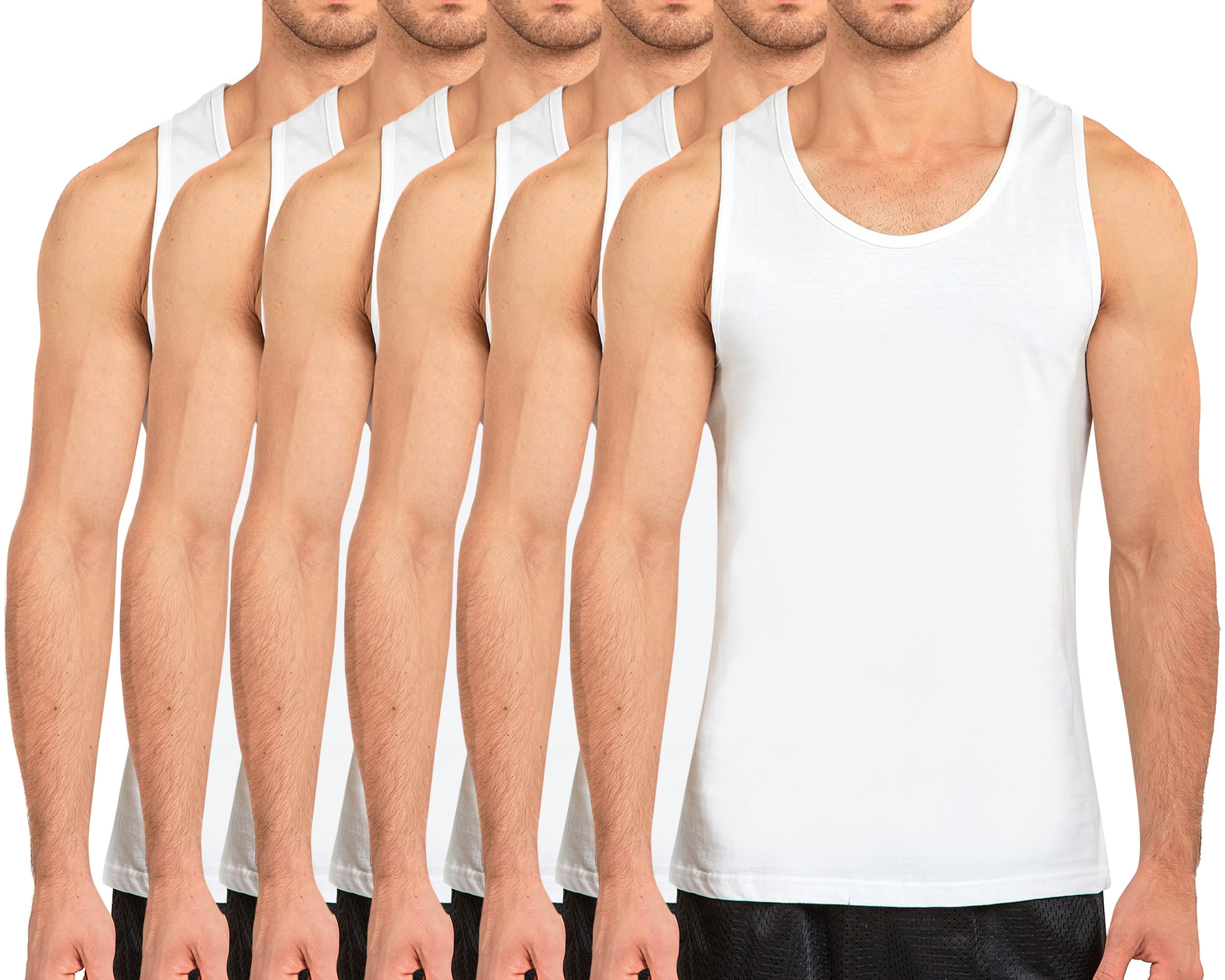 Men's Athletic Heavyweight Workout Cotton Muscle Tank Top - Walmart.com