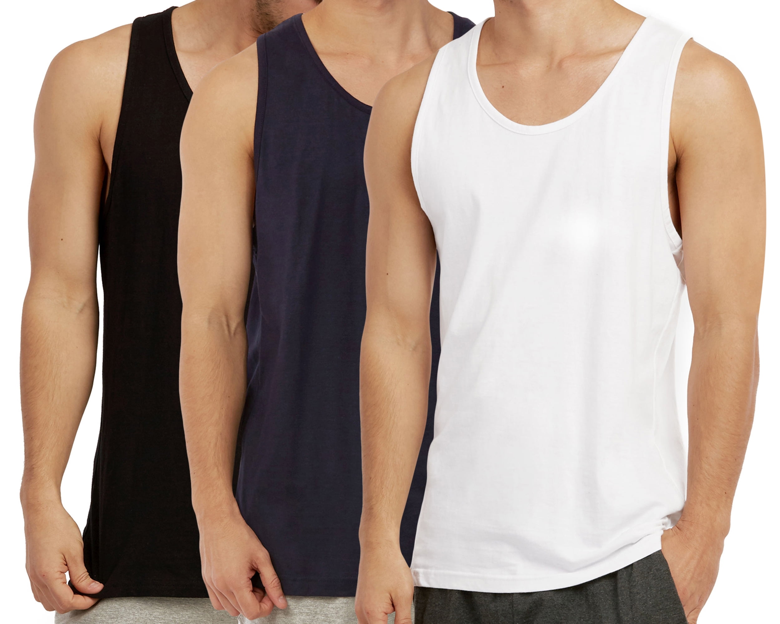 Men's Athletic Heavyweight Workout Cotton Muscle Tank Top - Walmart.com
