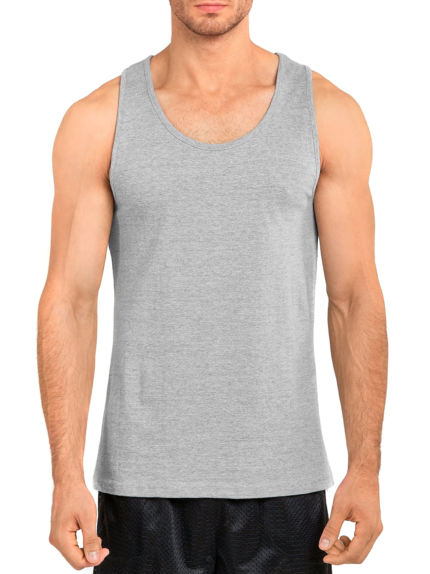 Men's Athletic Heavyweight Workout Cotton Muscle Tank Top - Walmart.com