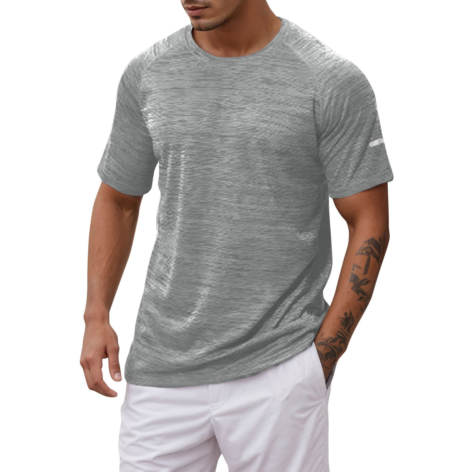 Men's Athletic Performance T Shirt Wicking Workout Shirt for Running ...