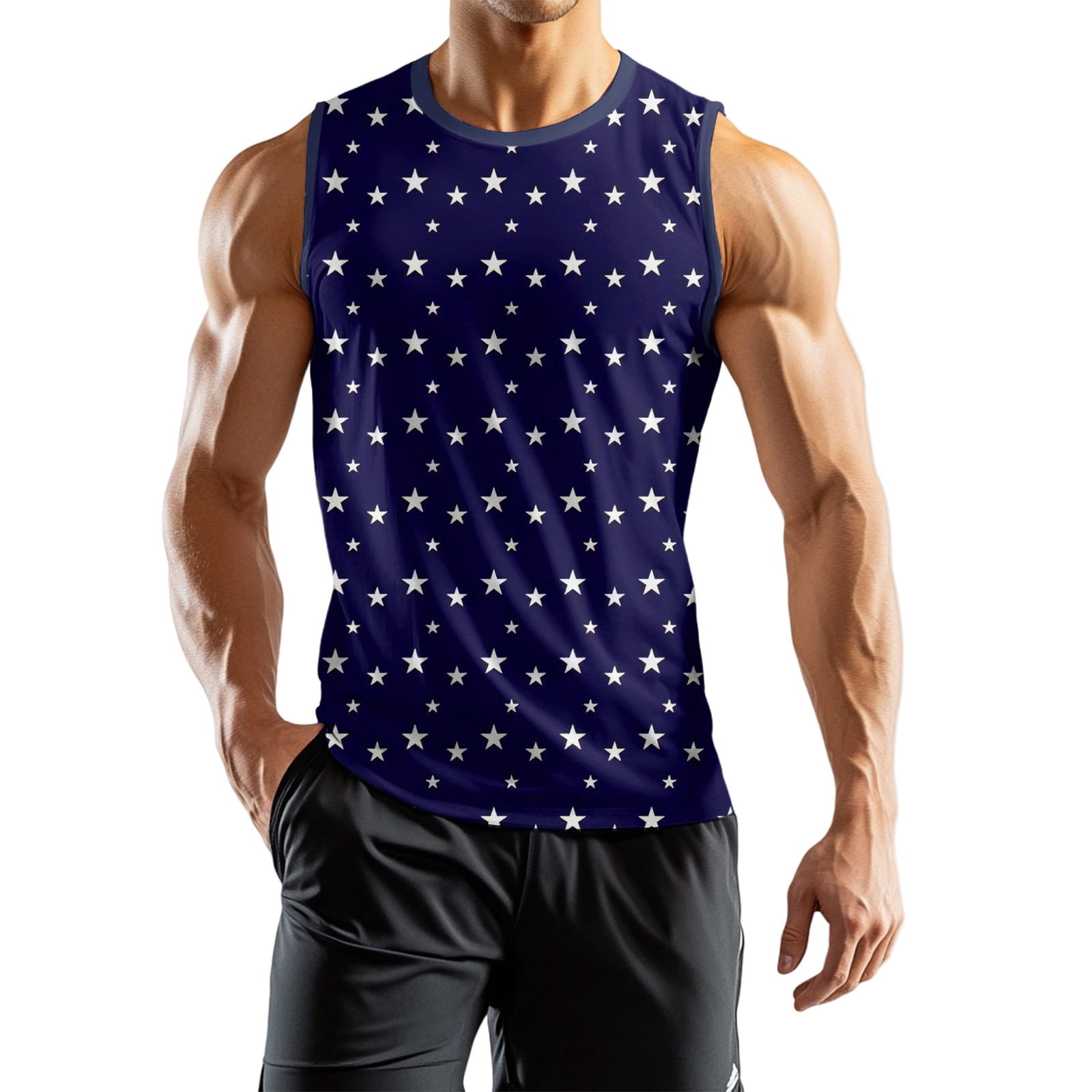 Men's Athletic Sleeveless Tank Top Quick-Dry Breathable Sportwear For ...