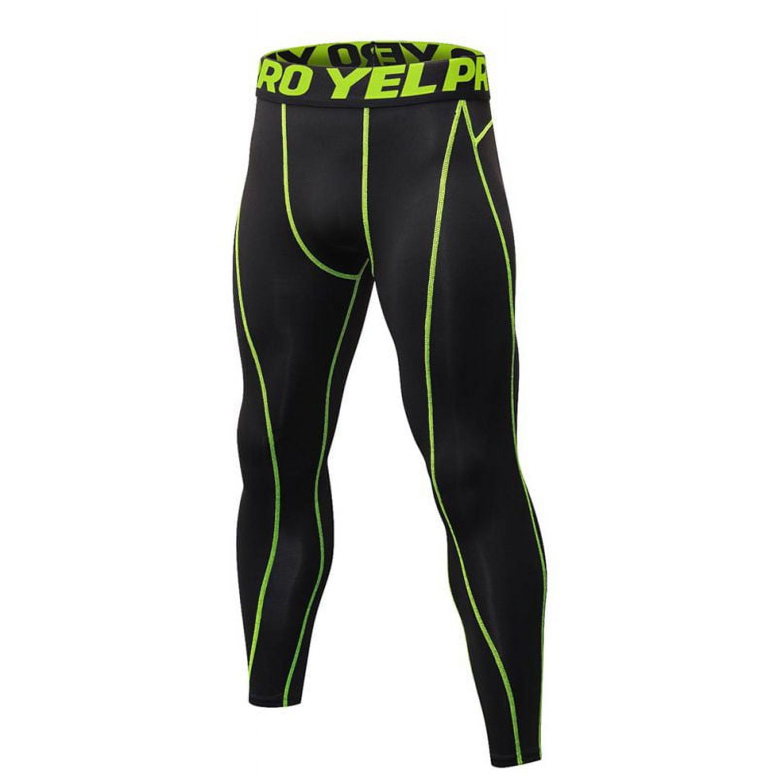 Men's Athletic Thermal Compression Pants Baselayer Quick Dry Sports ...
