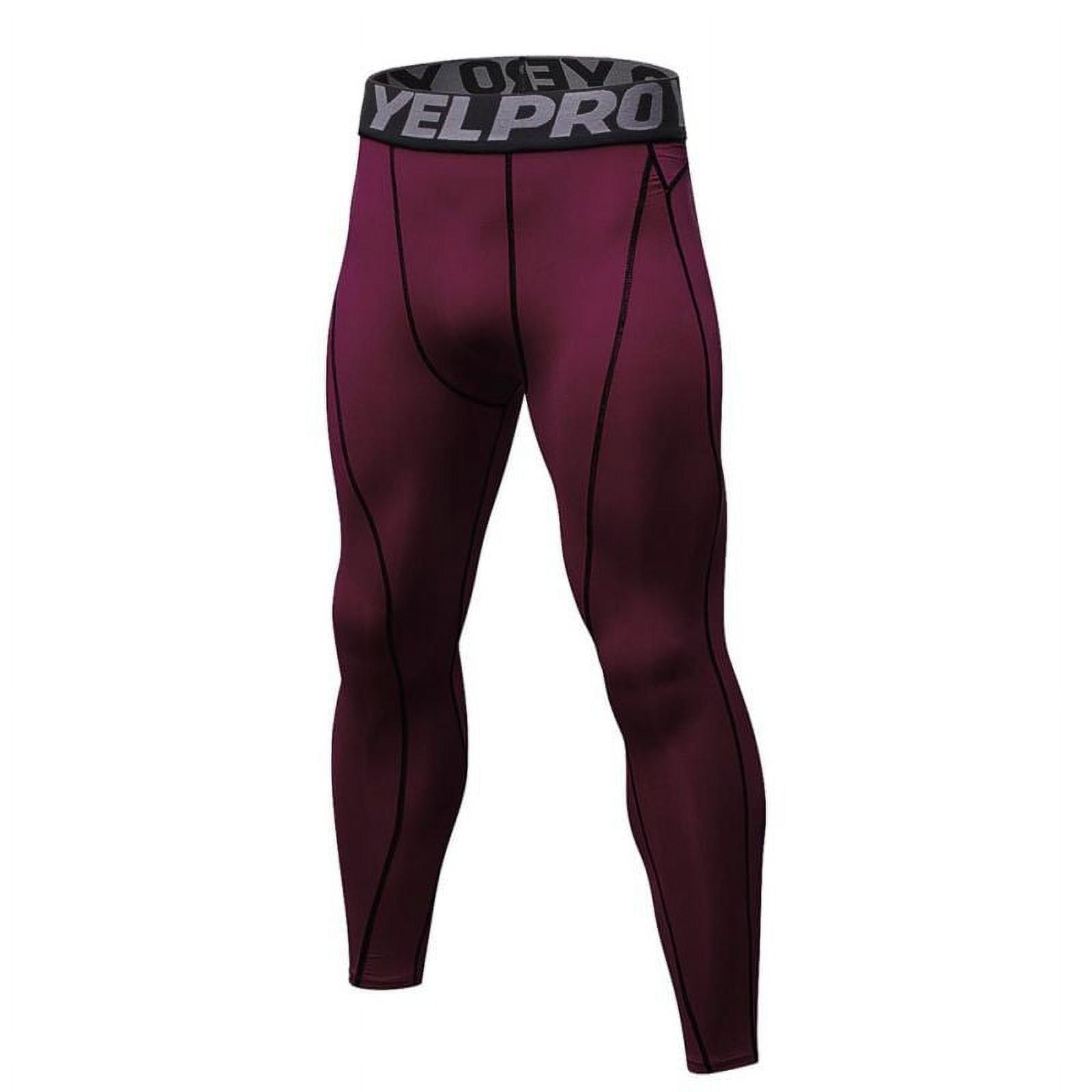 Men's Athletic Thermal Compression Pants Baselayer Quick Dry Sports ...
