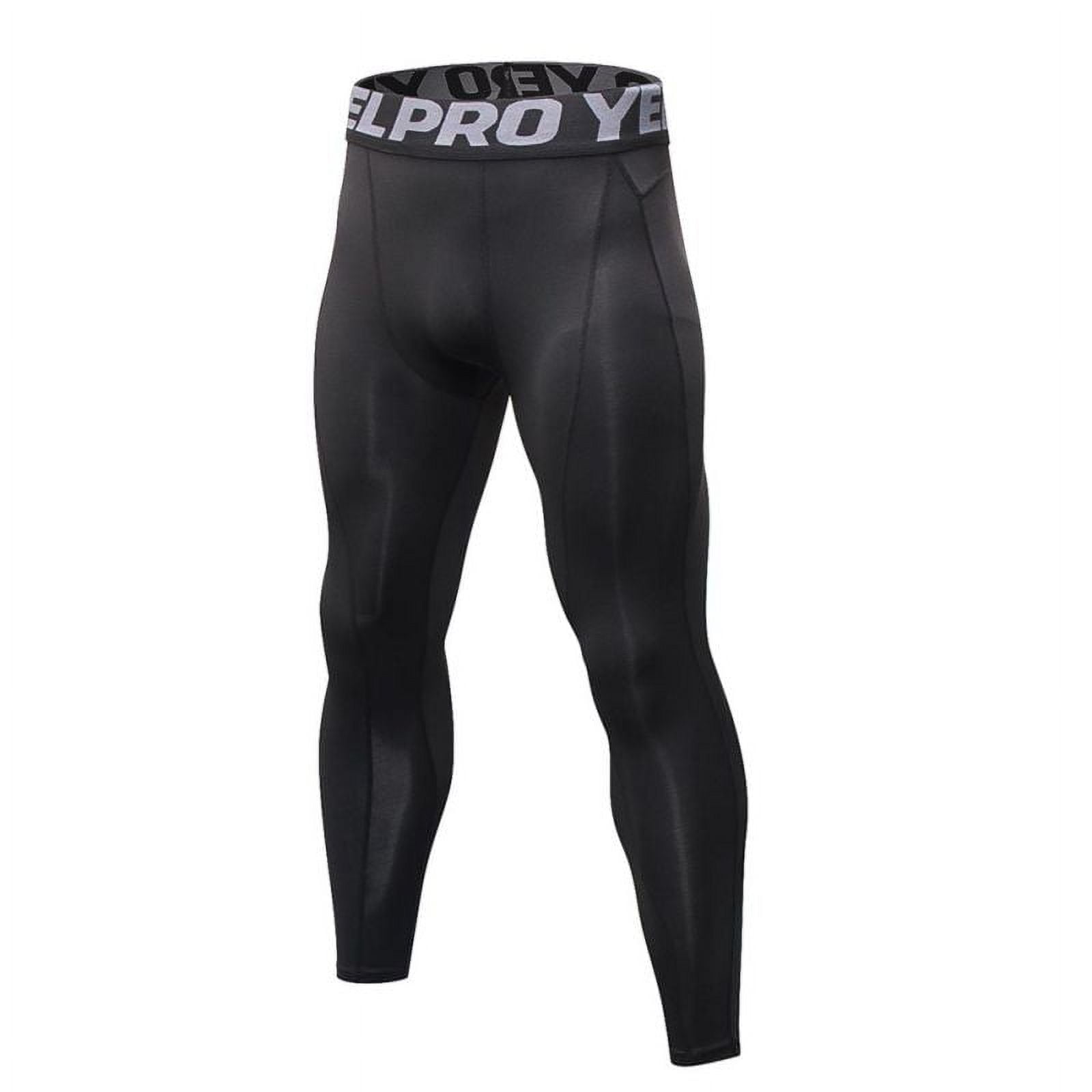 Men's Athletic Thermal Compression Pants Baselayer Quick Dry Sports ...