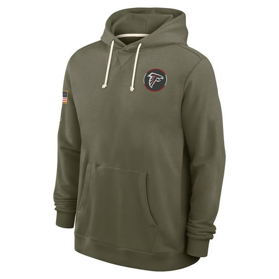 Men's Atlanta Olive 2025 Salute to Service Sideline Standard Fleece ...
