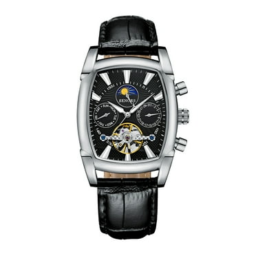 VIGOROSO Men's Automatic Mechanical Selfwind Real Sub-dial Calendar ...