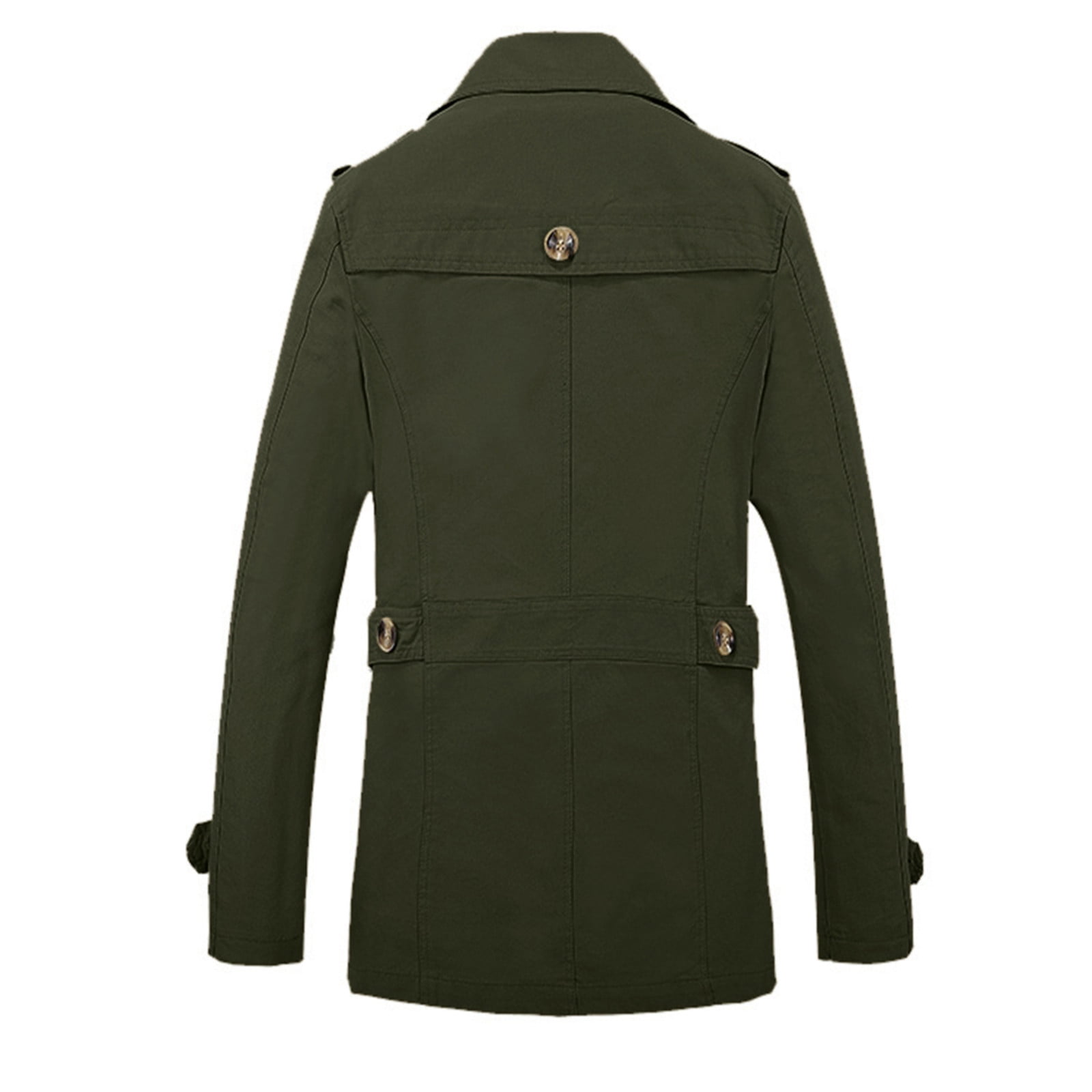 Men's Autumn&Winter Solid Color Turn-down Collar Long Sleeve ...