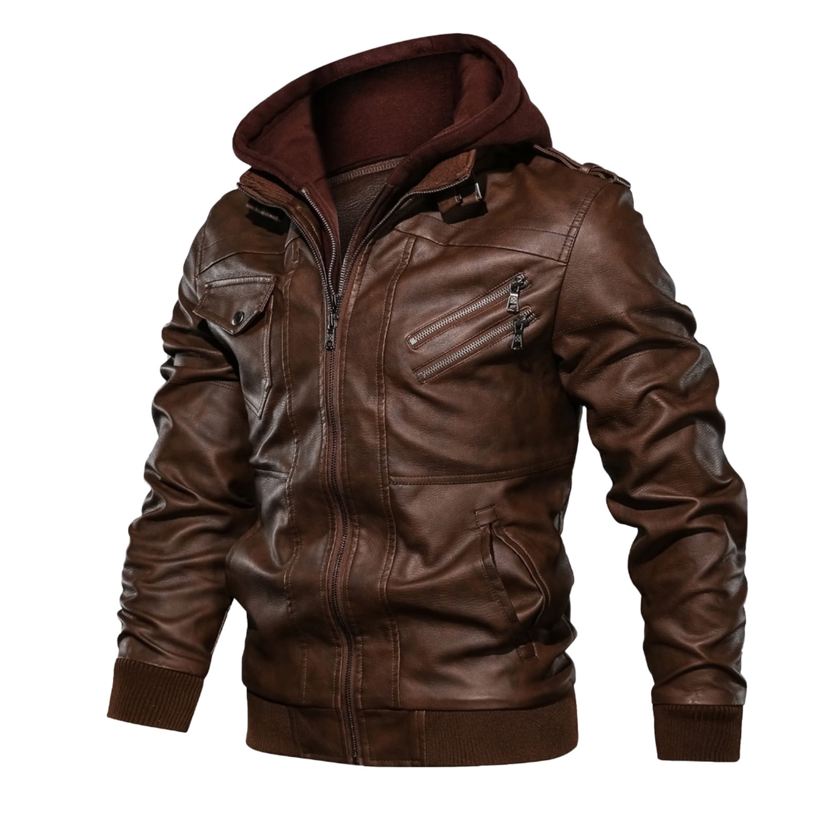 Men's Autumn and Winter Y Jacket Leisure Plus Cashmere Fit Winter Coats for Men Zipper Digging ...