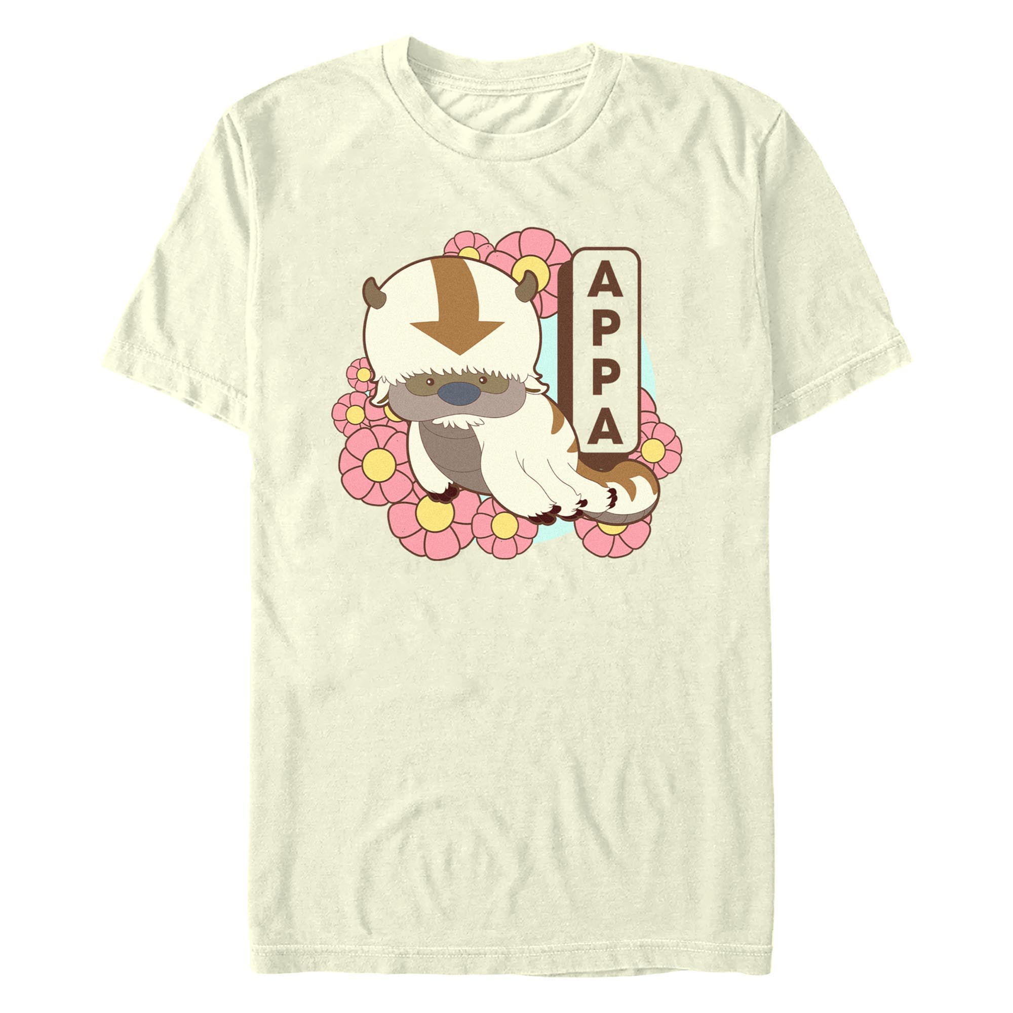 Men's Avatar: The Last Airbender Floral Cute Appa Graphic T-Shirt ...