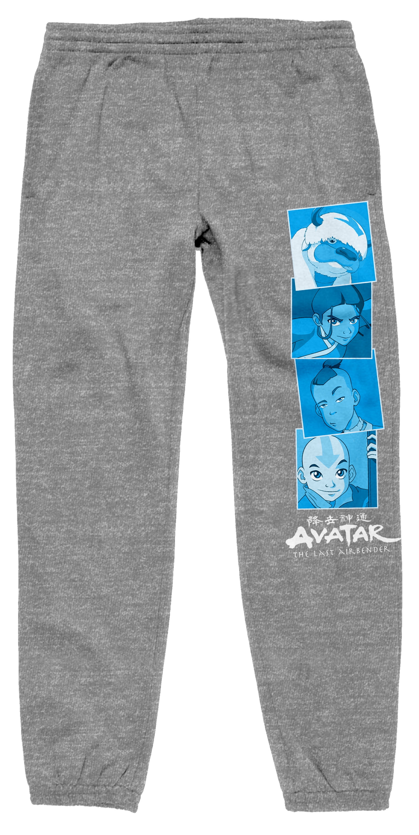 Men's Avatar the Last Airbender Anime Characters Grey Sweatpants-XS ...
