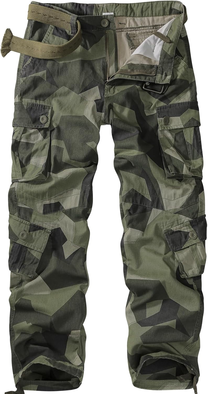 Men's BDU Casual Military Pants, Tactical Wild Army Combat ACU Rip Stop ...