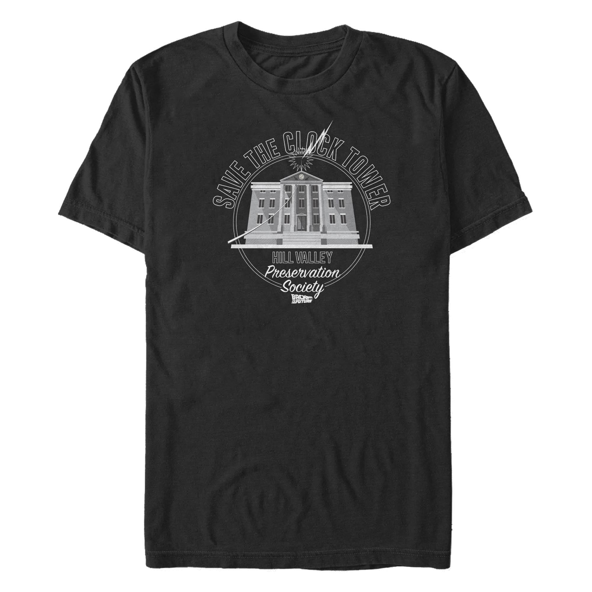 Men's Back to the Future Save The Clock Tower Graphic T-Shirt - Walmart.com
