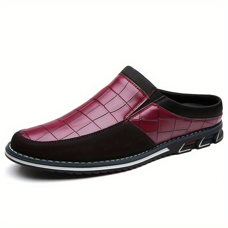 Men's Backless Mule Loafers, Anti-Slip Slip-On Casual Business Shoes ...