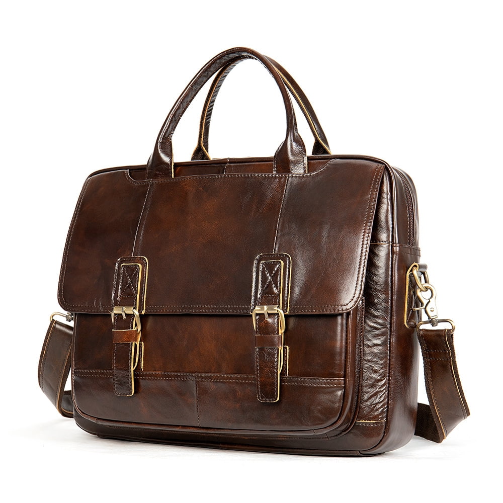 Men's Bag Genuine Leather Briefcase Bag for Men Laptop Bag Messenger ...