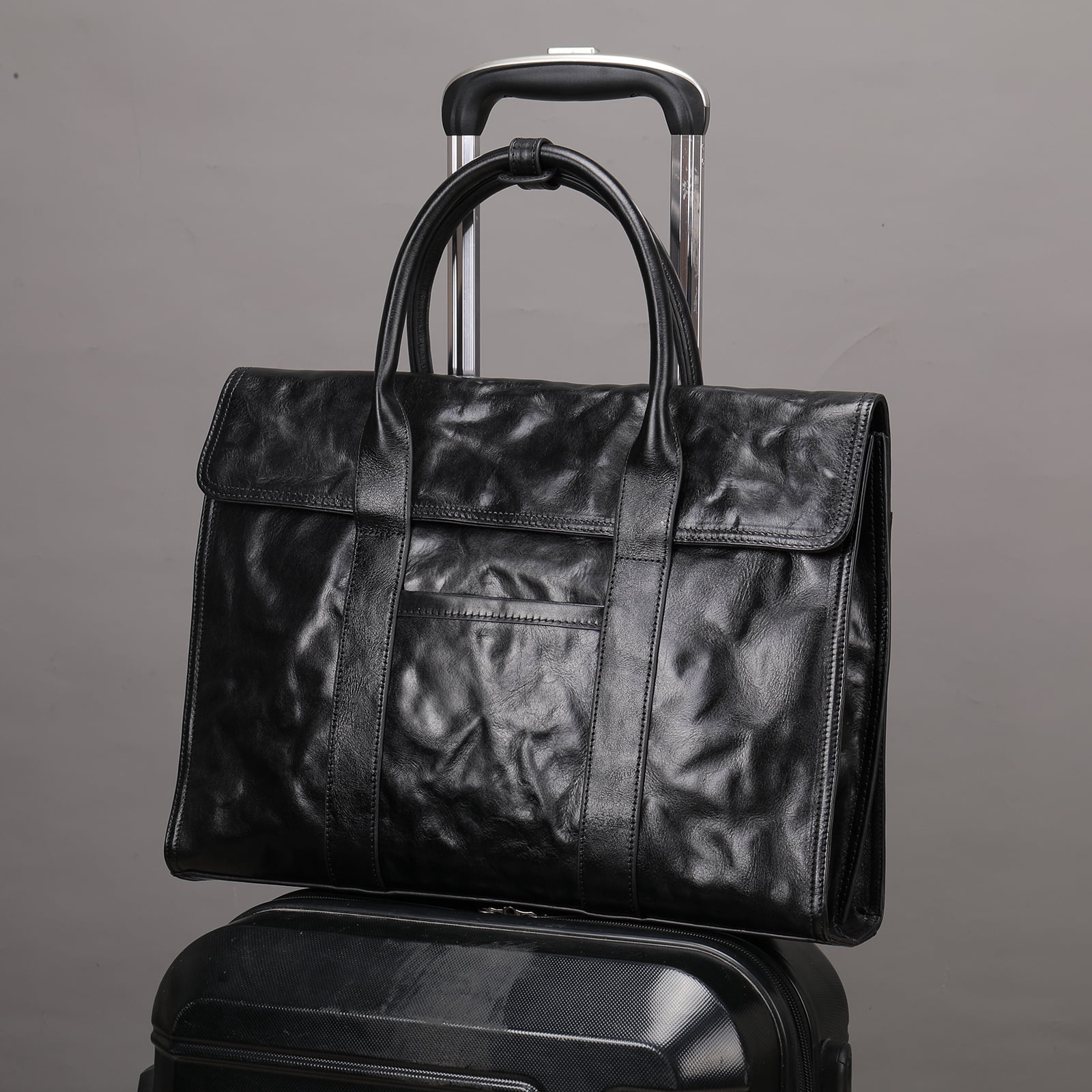Men's Bag Genuine Leather Briefcase Bag for Men Laptop Bag Messenger ...
