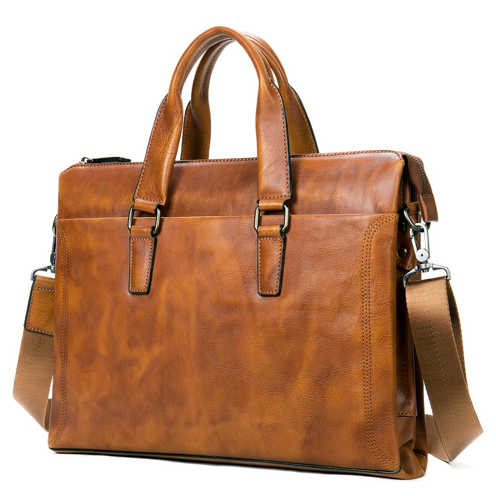 Men's Bag Genuine Leather Briefcase Bag for Men Laptop Bag Messenger ...