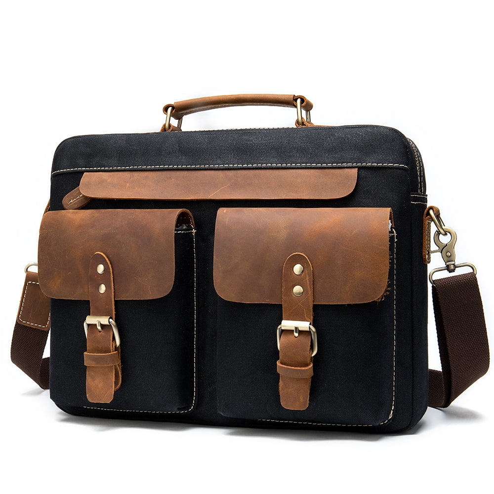 Men's Bag Genuine Leather Briefcase Bag for Men Laptop Bag Messenger ...