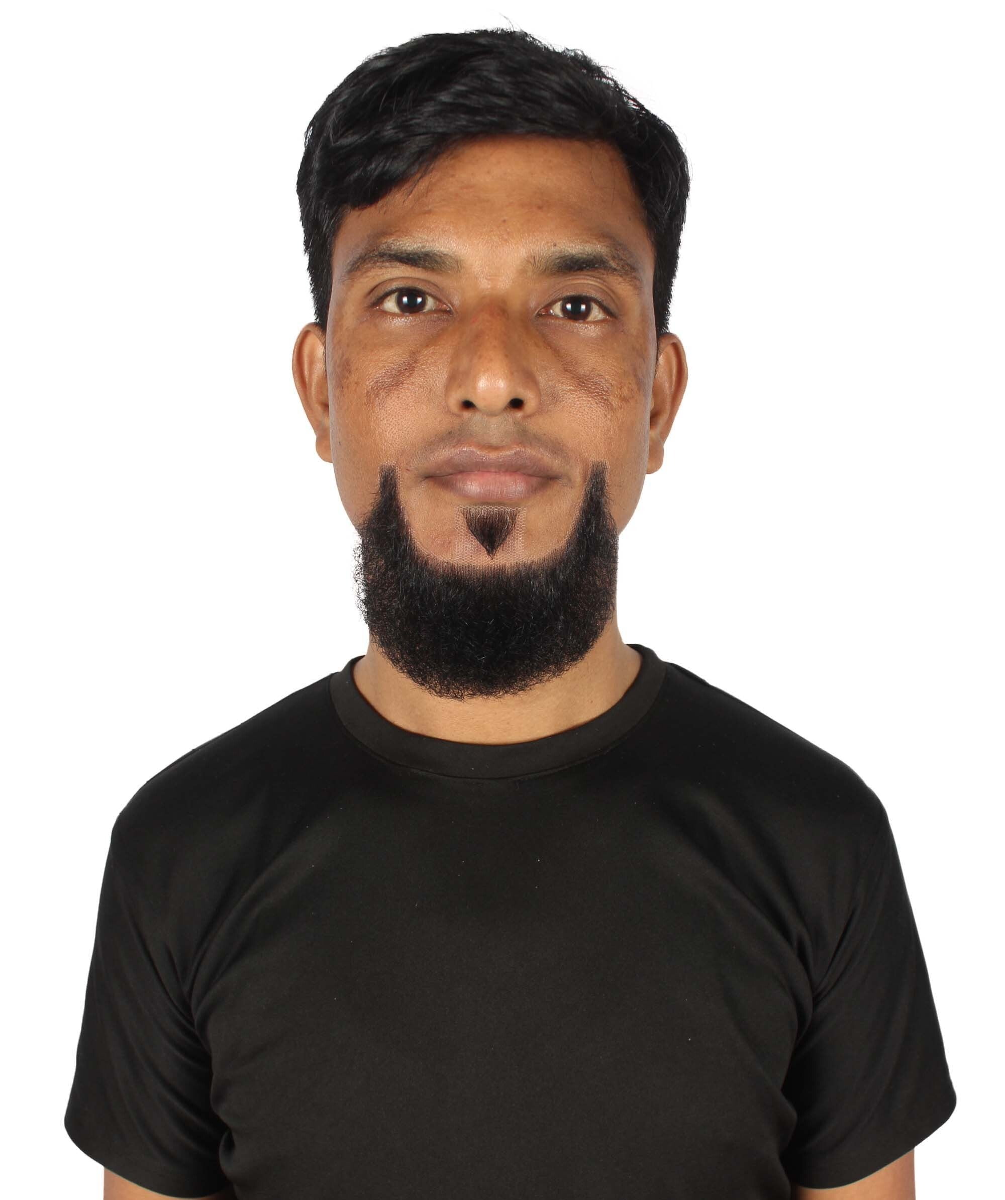 Men's Balbo Goatee Beard | Dark Black Facial Hair | Human Hair | HPO ...