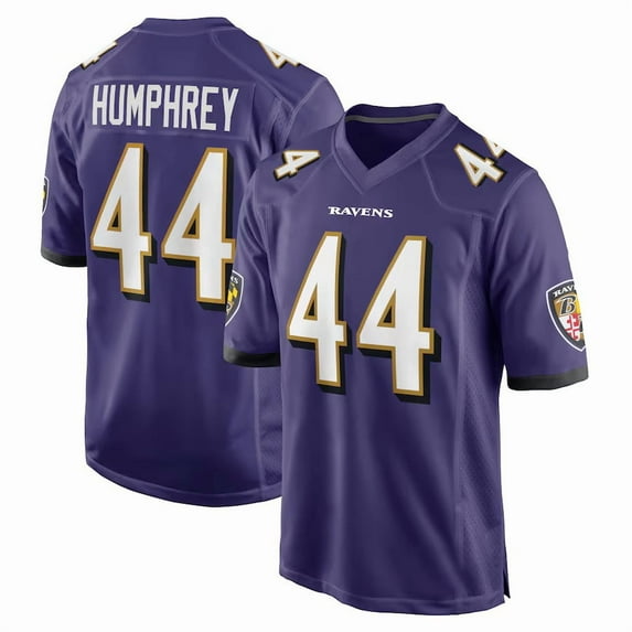 Men's Baltimore Humphrey 44 Purple Sports Player Game Stitched Name ...