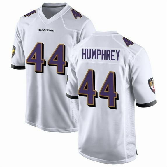 Men's Baltimore Humphrey 44 White Sports Player Game Stitched Name ...