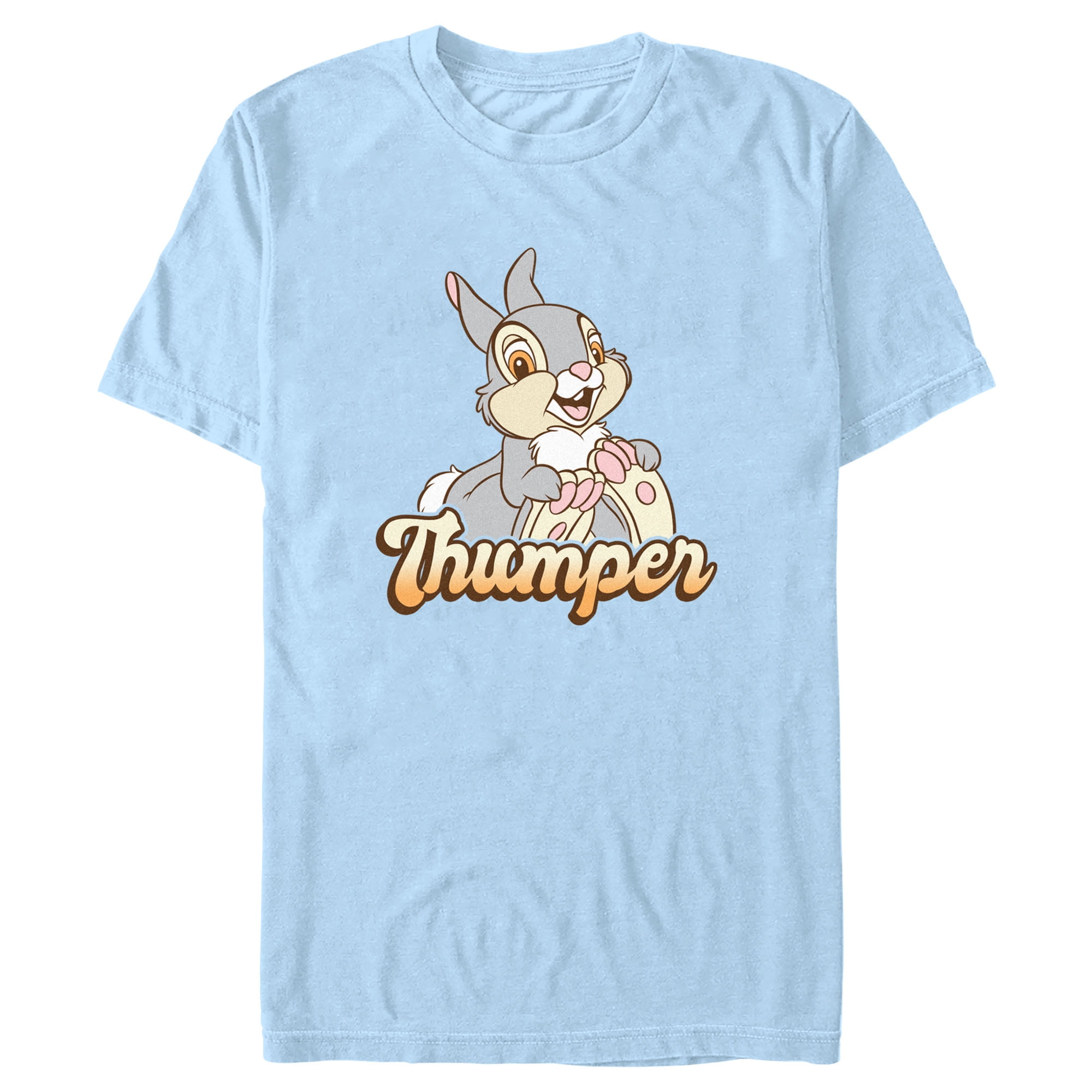 Men's Bambi Thumper Portrait Graphic Tee Light Blue Large - Walmart.com