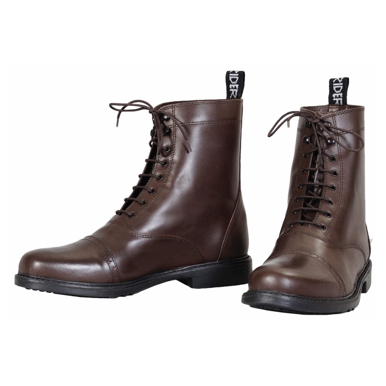 Men's Baroque Lace Up Laced Paddock Boots - Mocha - 8 - Walmart.com