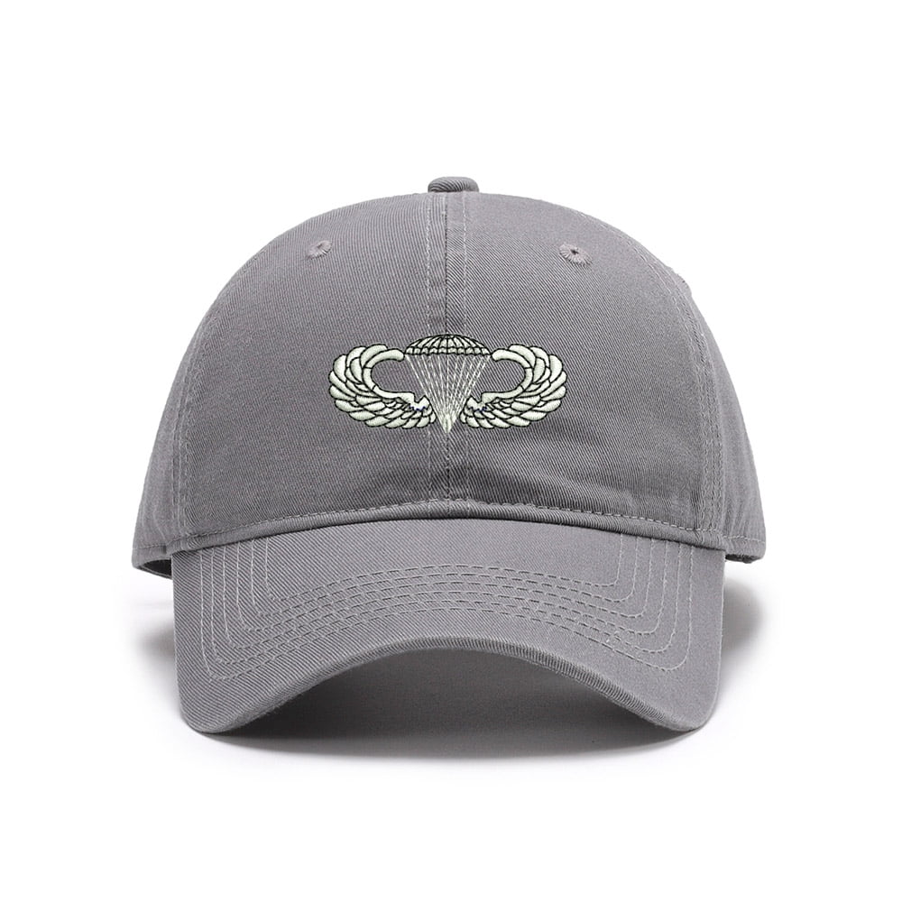 Men's Baseball Caps Embroidered Army Airborne Paratrooper Wings Washed ...