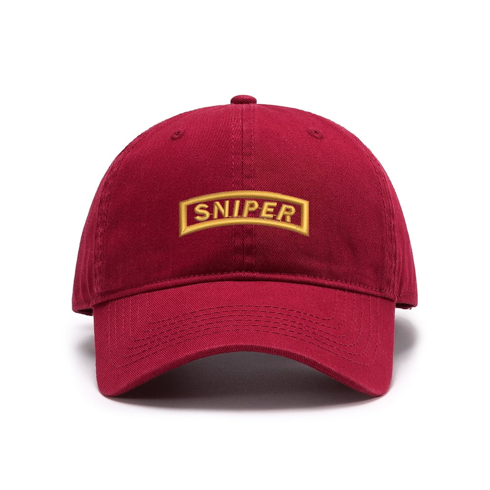 Men's Baseball Caps Embroidered Army-Sniper Washed Cotton Vintage Dad ...