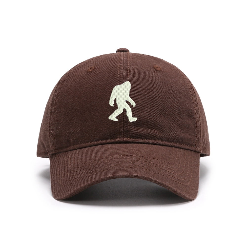 Men's Baseball Caps Embroidered Bigfoot Sasquatch Washed Cotton Vintage ...