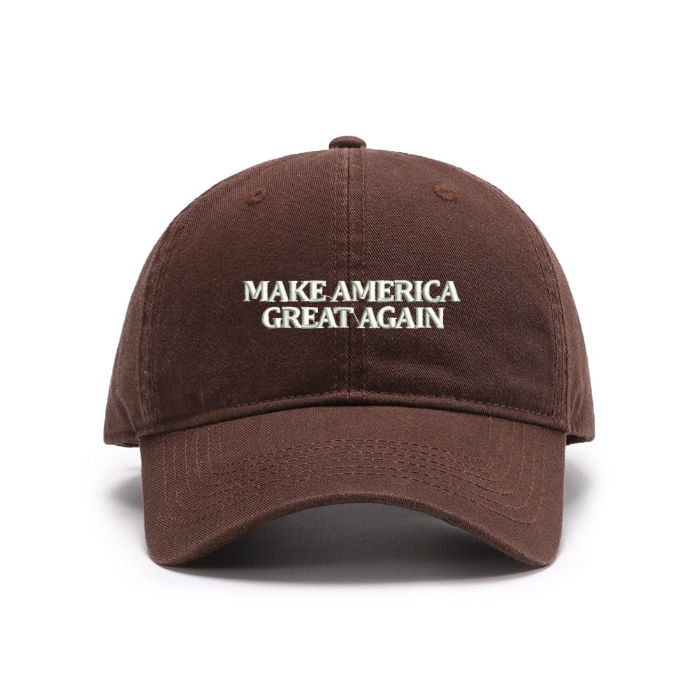Men's Baseball Caps Embroidered MAGA Washed Cotton Vintage Dad Caps ...